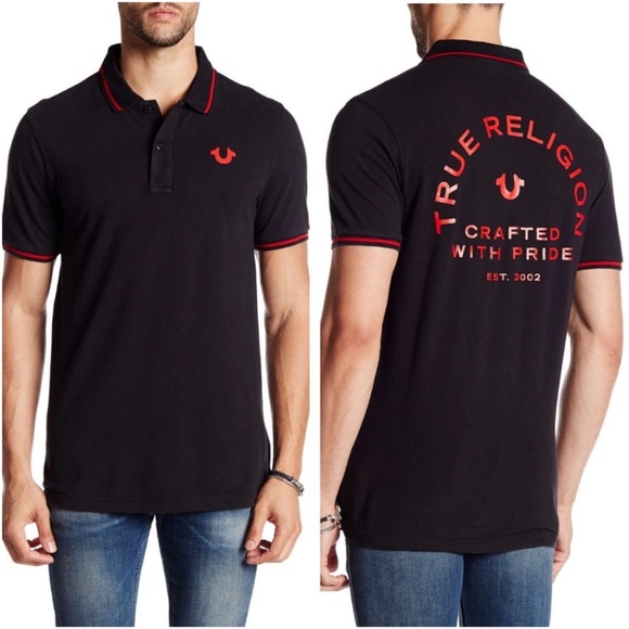 True Religion | Shirts | True Religion Crafted With Pride Black And Red ...